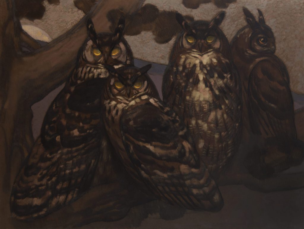 Family of Eagle-Owls | Jean-François Heim